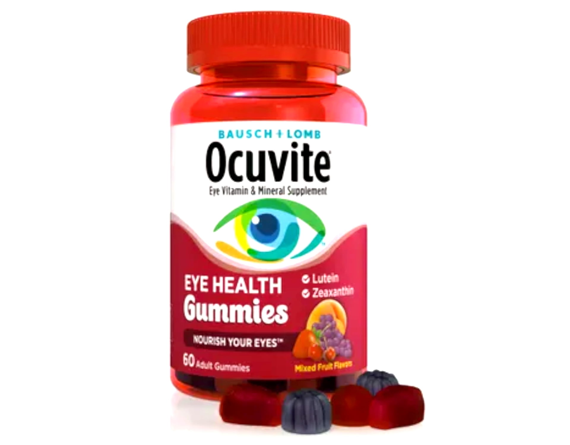 Bausch + Lomb Ocuvite Eye Health Gummies - 60 ct Pack of 15 - Walmart.com