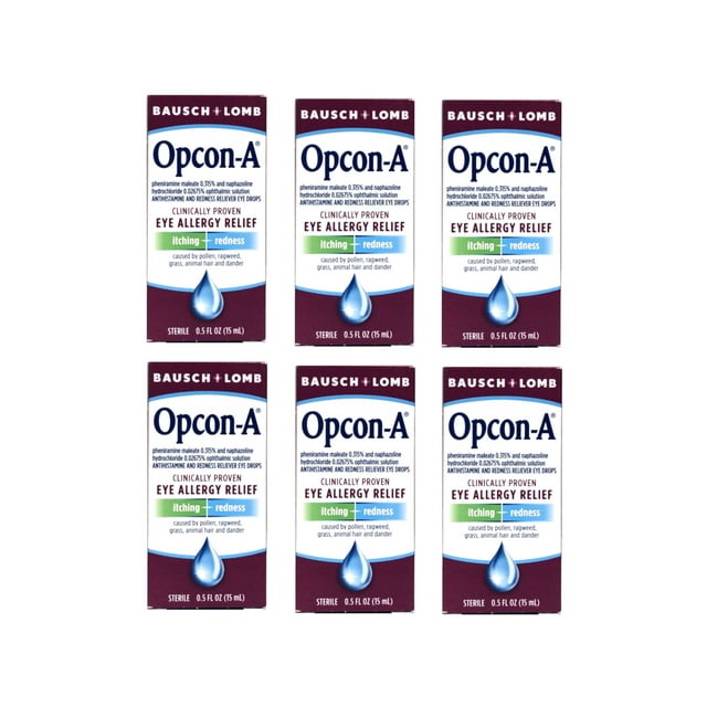 Bausch & Lomb Opcon- A Clinically Proven Eye Allergy Relief Itching ...
