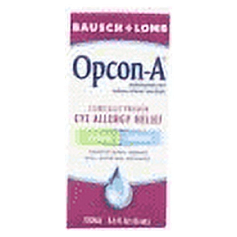 Bausch & Lomb Opcon Allergy Relief Eye Drop Redness Reliever, 0.5oz, 6 ...