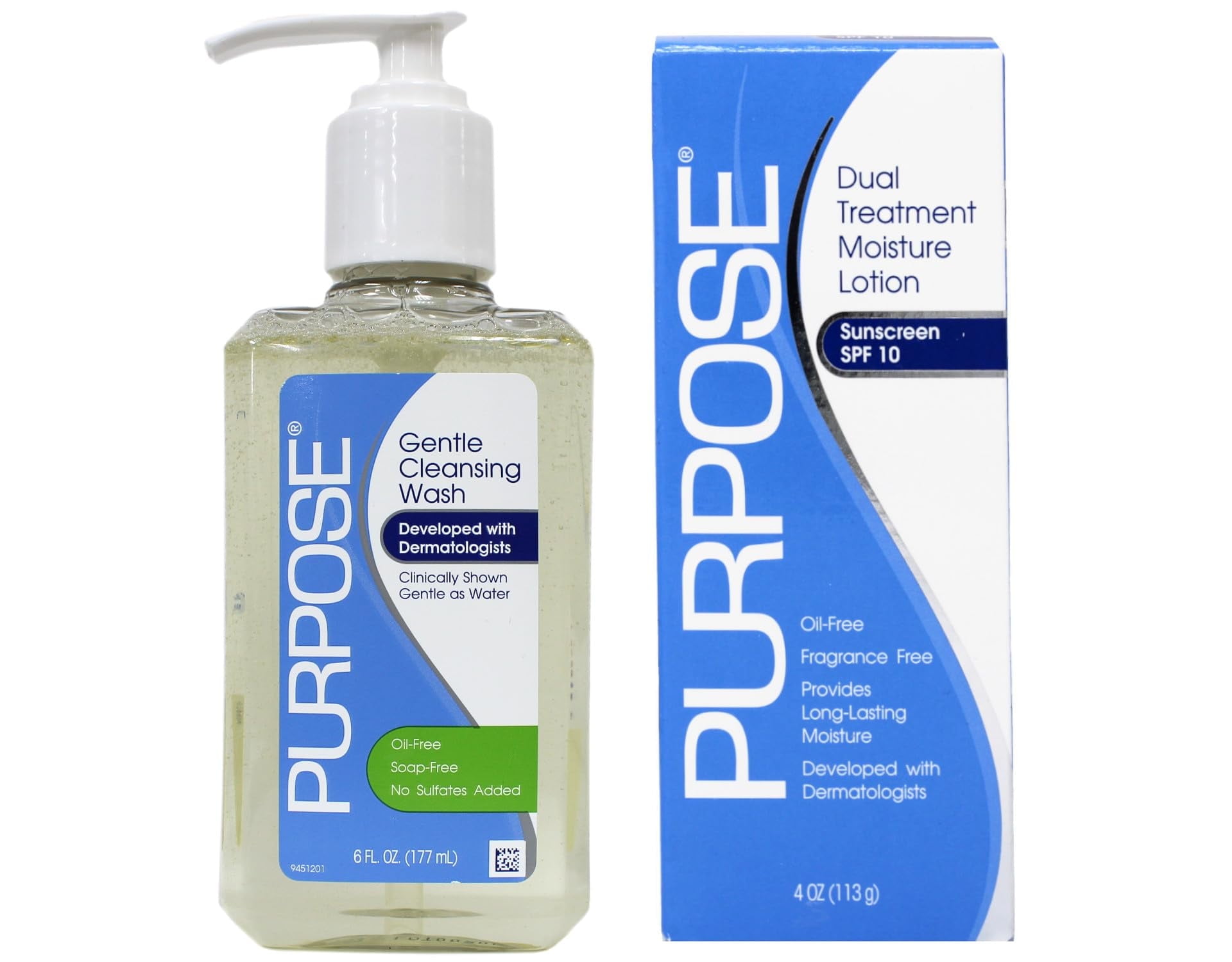 Bausch + Lomb Purpose Skincare Kit: Gentle Cleansing Wash, 6 fl oz ...