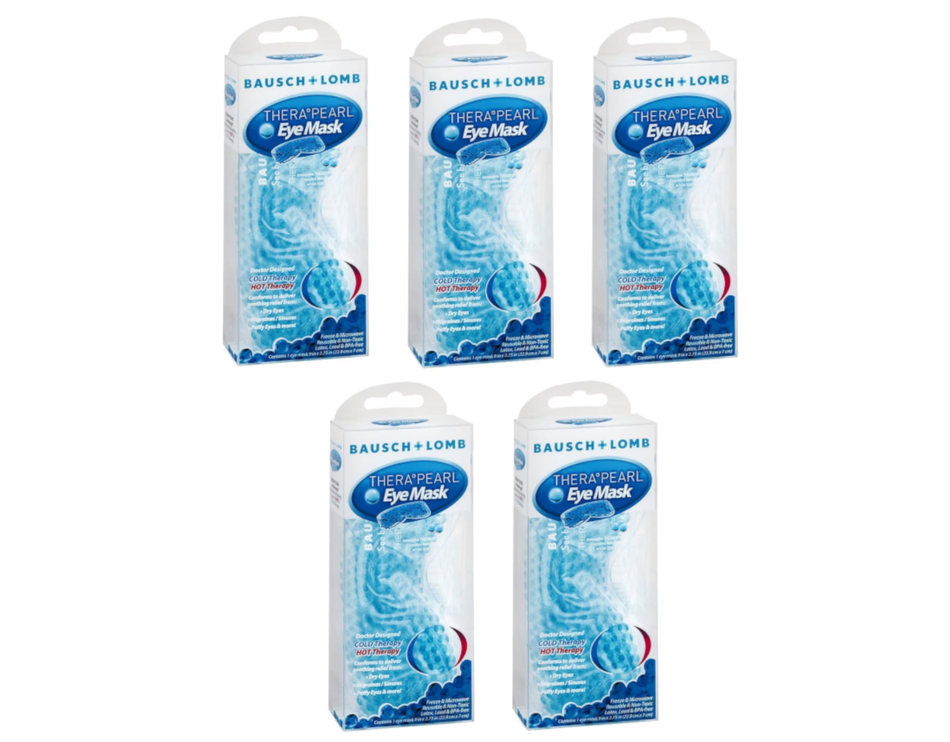 Bausch & Lomb TheraPearl Eye Mask Cold & Hot Therapy - Pack of 5 ...