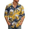 Bavarian German Oktoberfest Themed Long Sleeve Shirt, Mens Beer ...