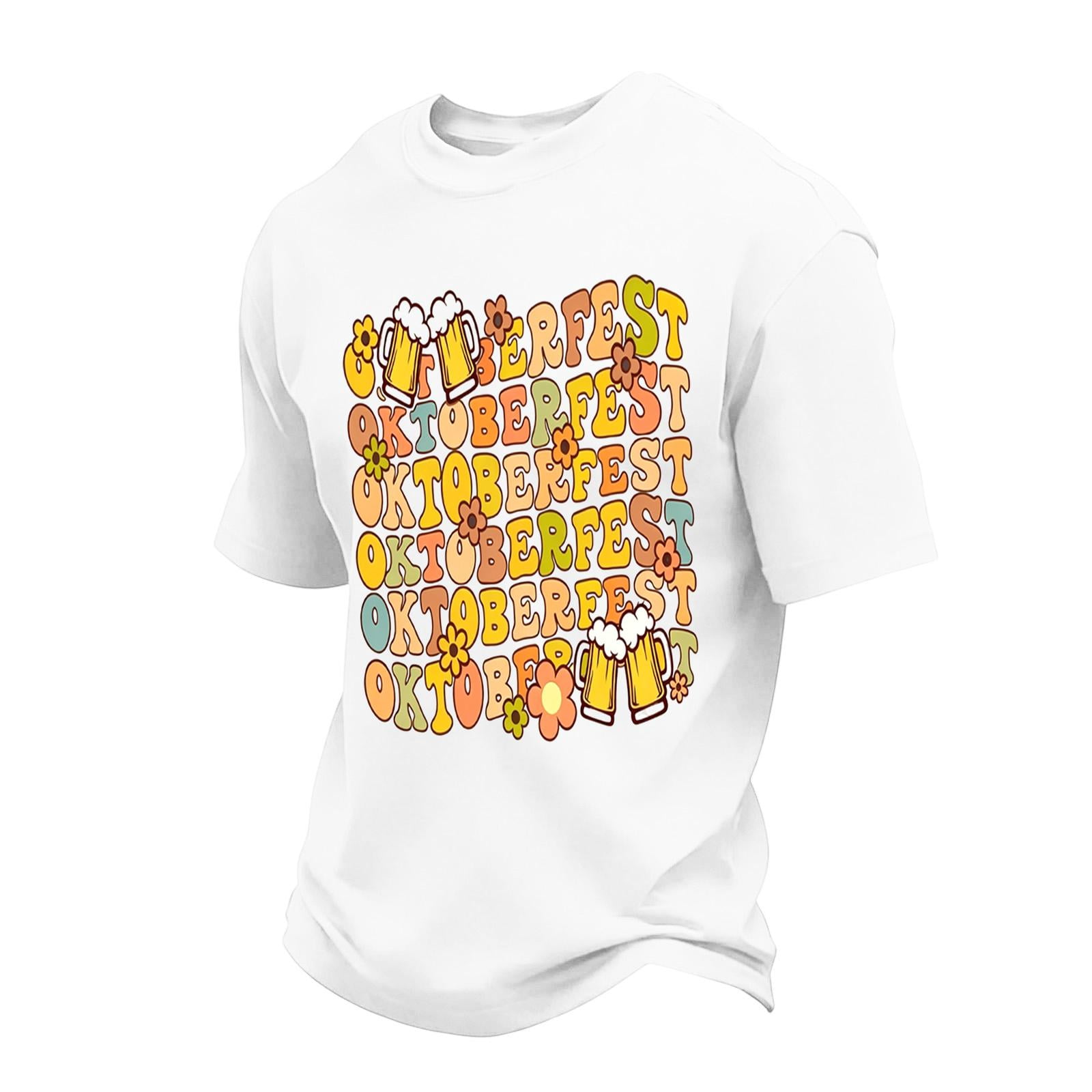 Bavarian German Oktoberfest Themed T-Shirt, Mens Classic Beer Mug ...