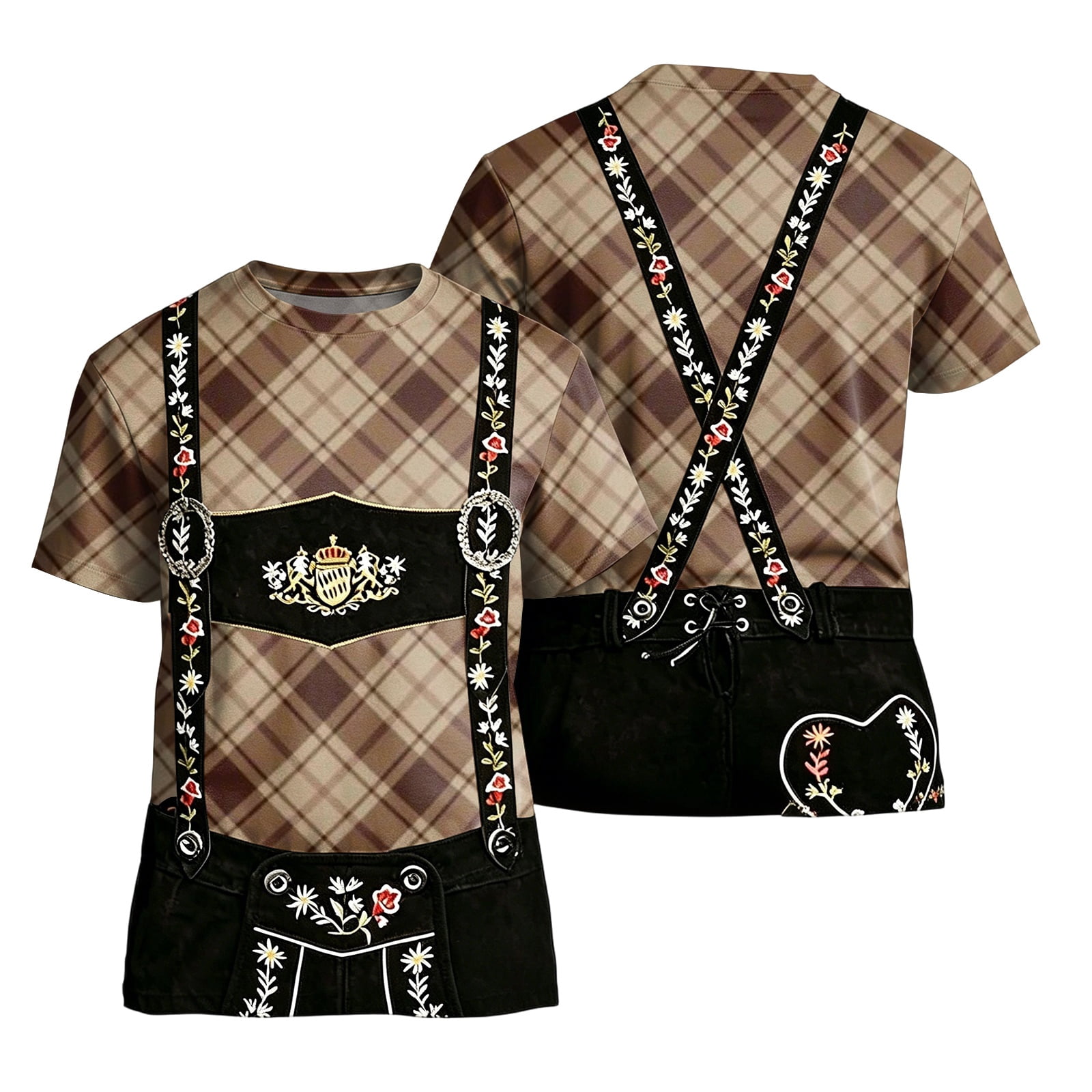 Bavarian German Oktoberfest Themed T Shirt Mens Short Sleeve Beer ...