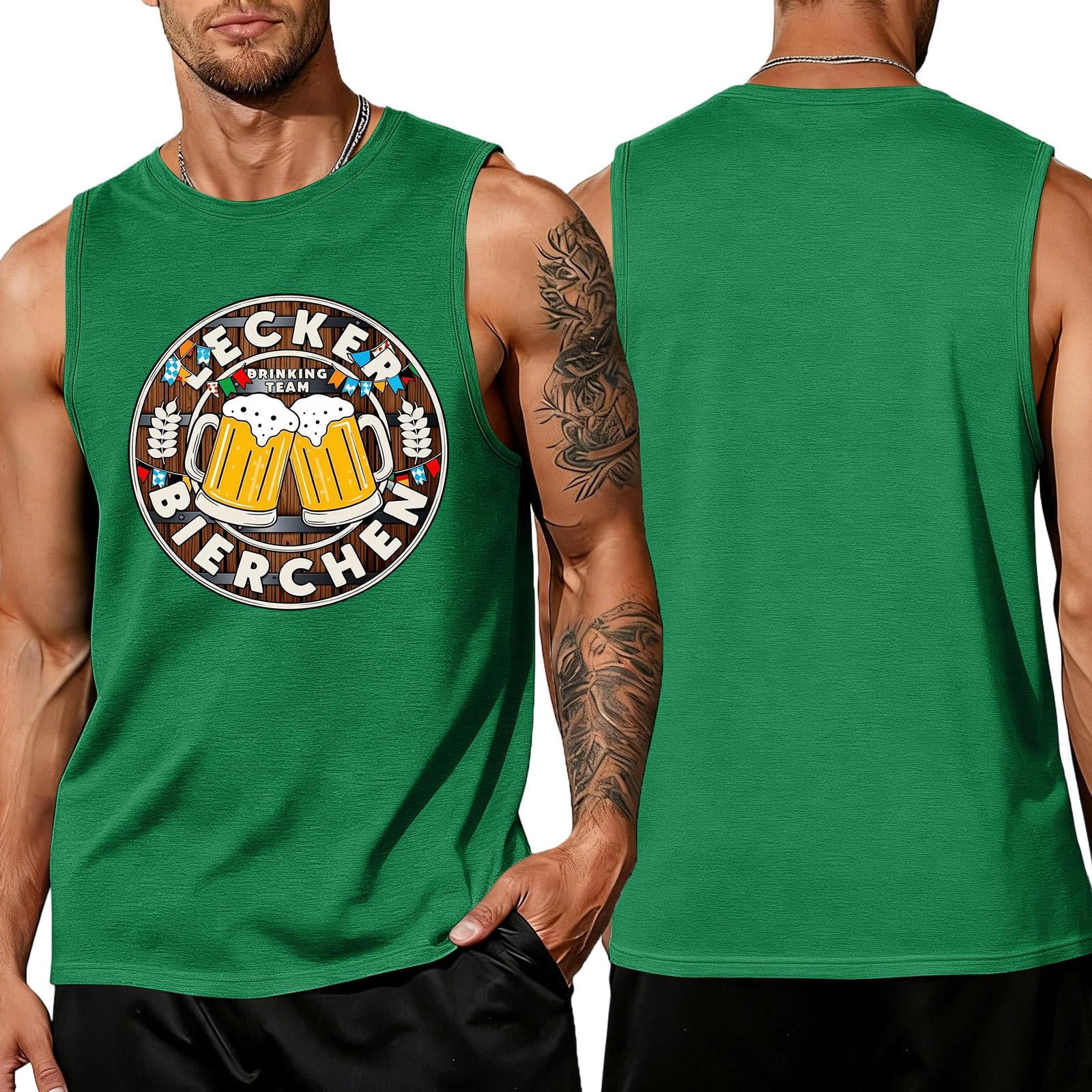 Bavarian German Oktoberfest Themed Tank Top, Men Traditional Beer ...