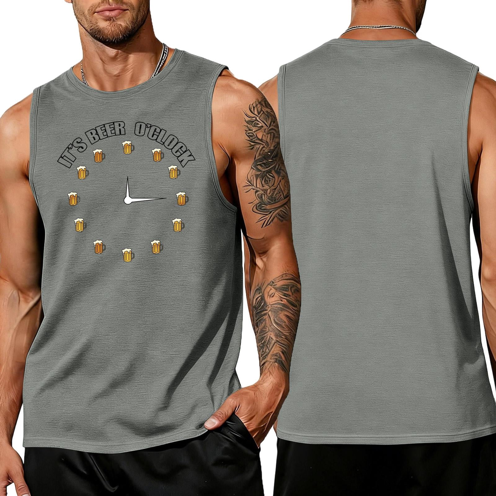Bavarian German Oktoberfest Themed Tank Top, Mens Sleeveless Beer ...