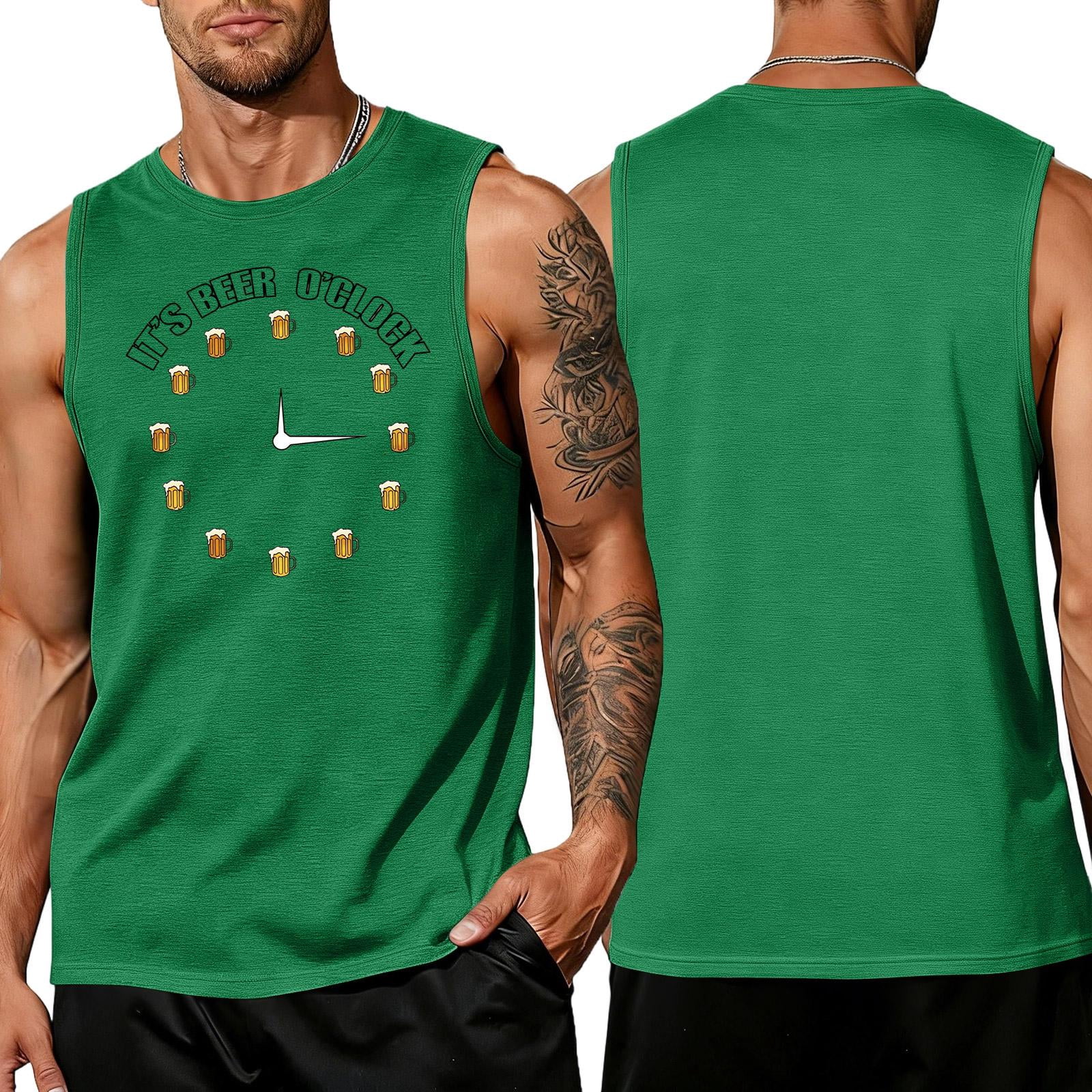 Bavarian German Oktoberfest Themed Tank Top, Mens Sleeveless Beer ...