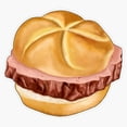 Bavarian Meat Loaf In Bread Roll German Street Food Decal For Travel ...
