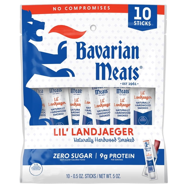 Bavarian Meats Lil' Landjaeger German Style Smoked Sausage Snack Sticks ...