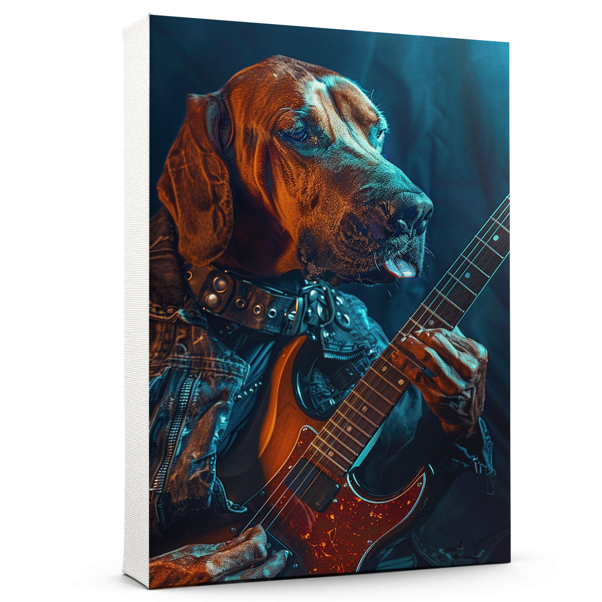 Bavarian Mountain Scent Hound Dog and Guitar Picture Poster Unframe ...