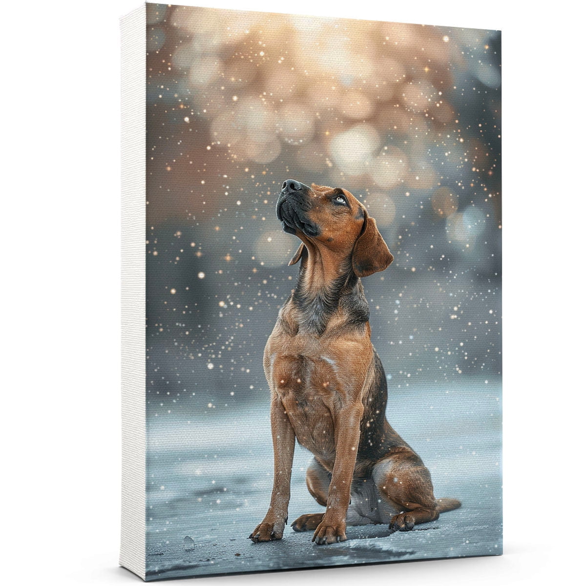 Bavarian Mountain Scent Hound Dog Wall Art, Dog with Space Starry Night ...