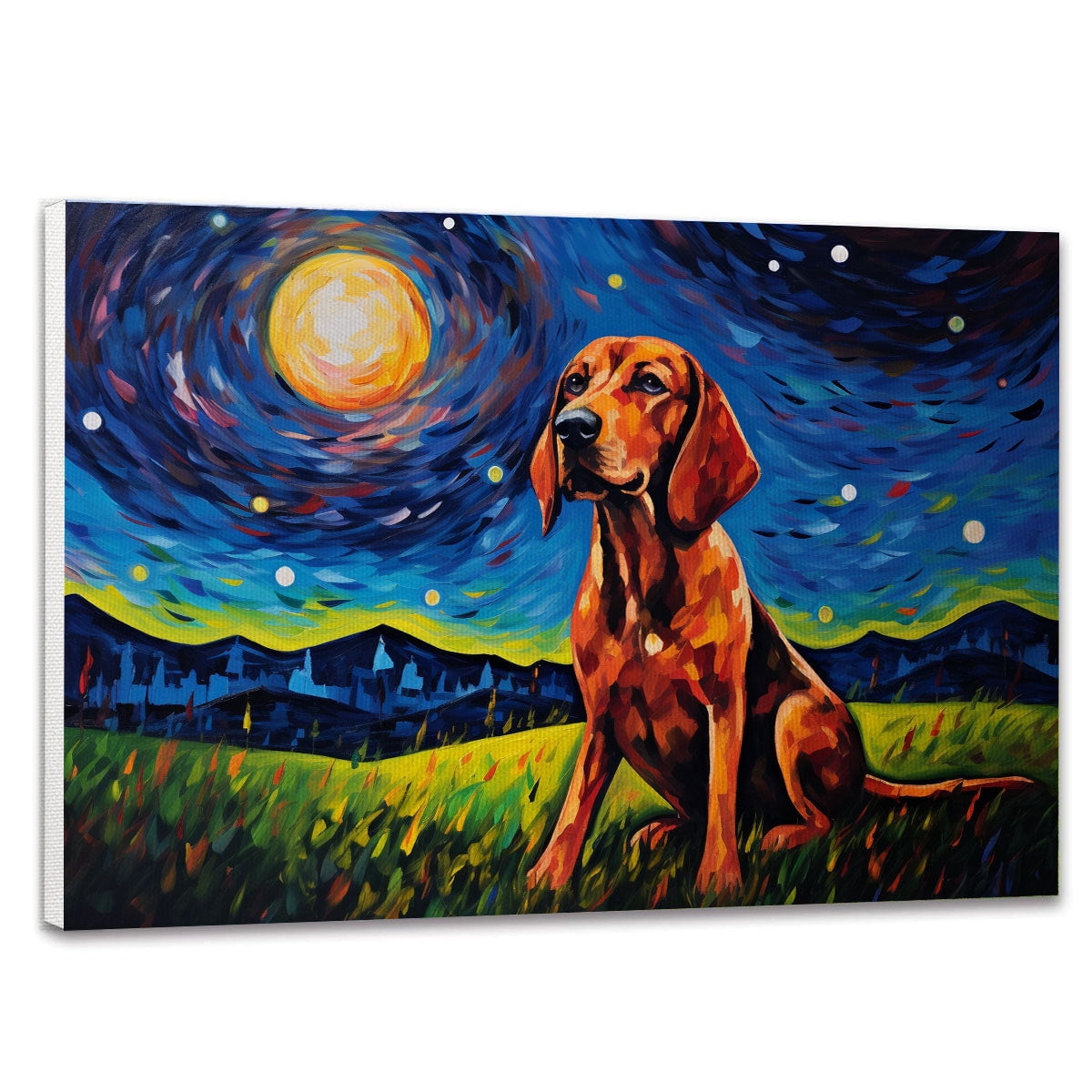 Bavarian Mountain Scent Hound Pet 11X17 Unframed Starry Night Van Gogh ...