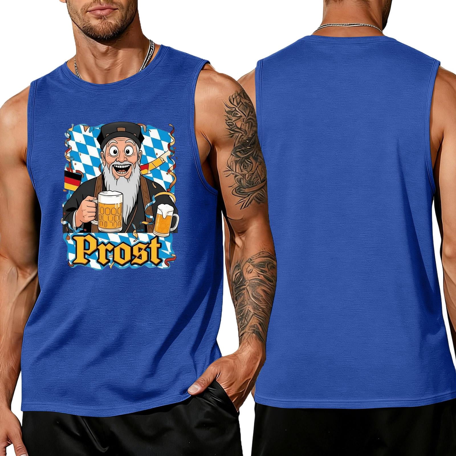 Bavarian Oktoberfest Carnival Costume Tank Top for Men, Oktoberfest ...