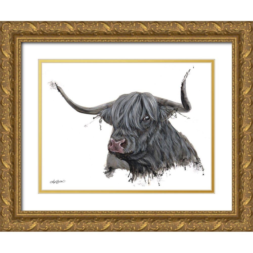 Bawden, Angela 14x12 Gold Ornate Wood Framed with Double Matting Museum ...