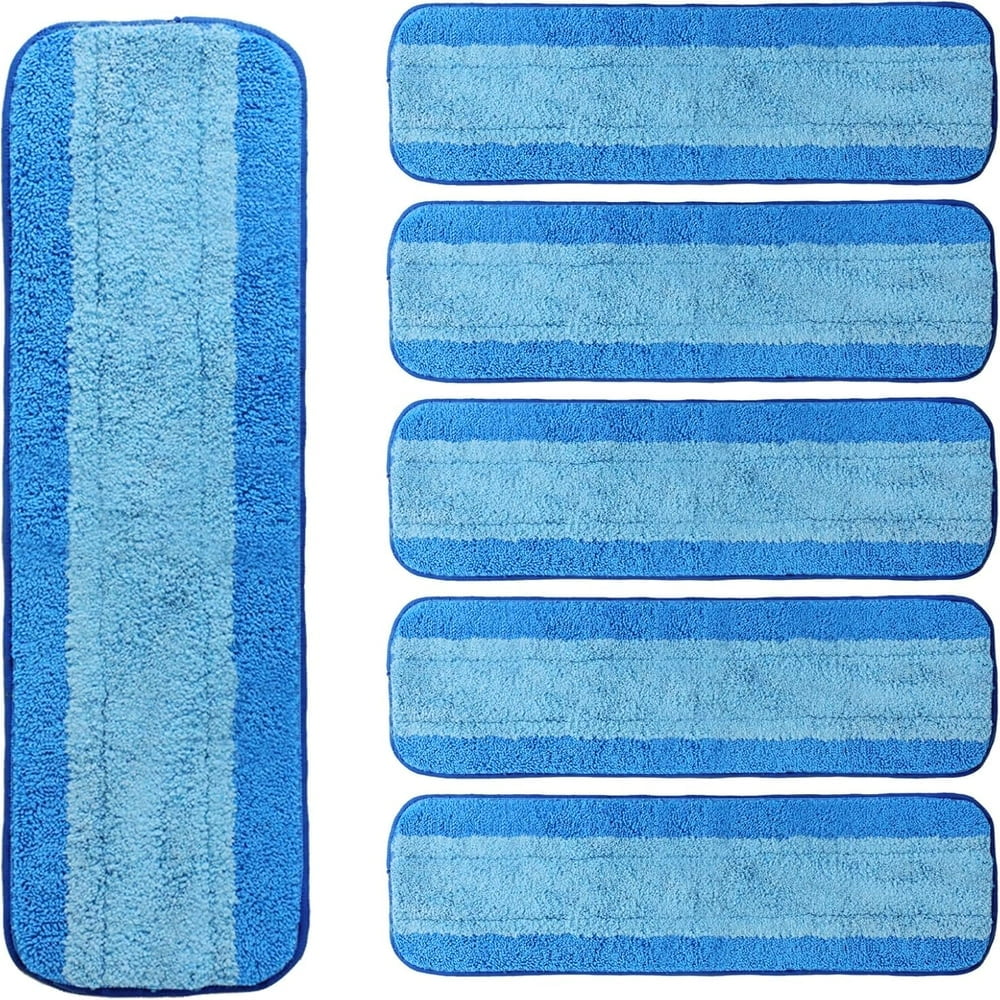 Baweave 6-Pack Microfiber Deep Cleaning Pad Compatible with 18 Inch Bona Family of Mops Mop ...