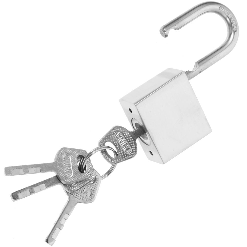 Baweave Anti-theft Lock Latch Zipper Mini Locks with Keys Padlock Small Gate Silver - Walmart.com