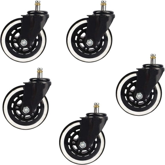 Baweave Caster 4” Office Chair Caster Replacement Wheels Heavy Duty PU ...