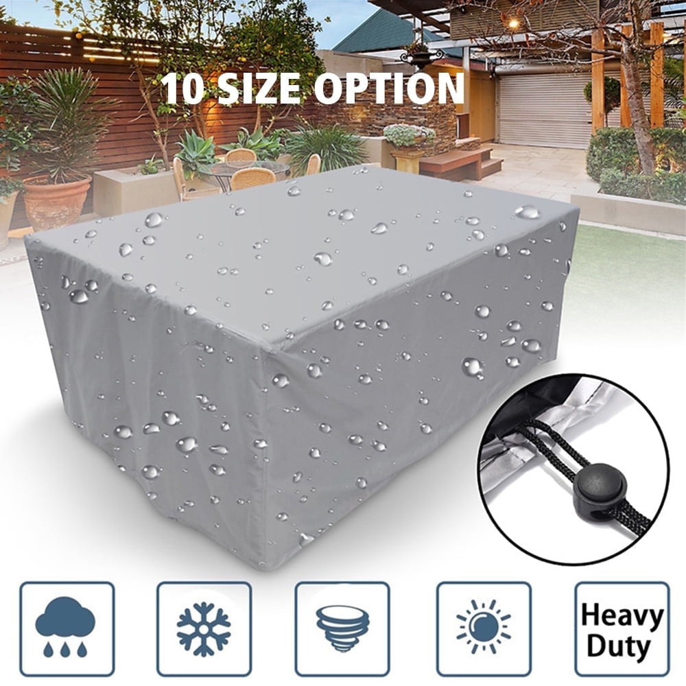 Baweave Rectangular Patio Table Cover Heavy Duty Waterproof Outdoor ...
