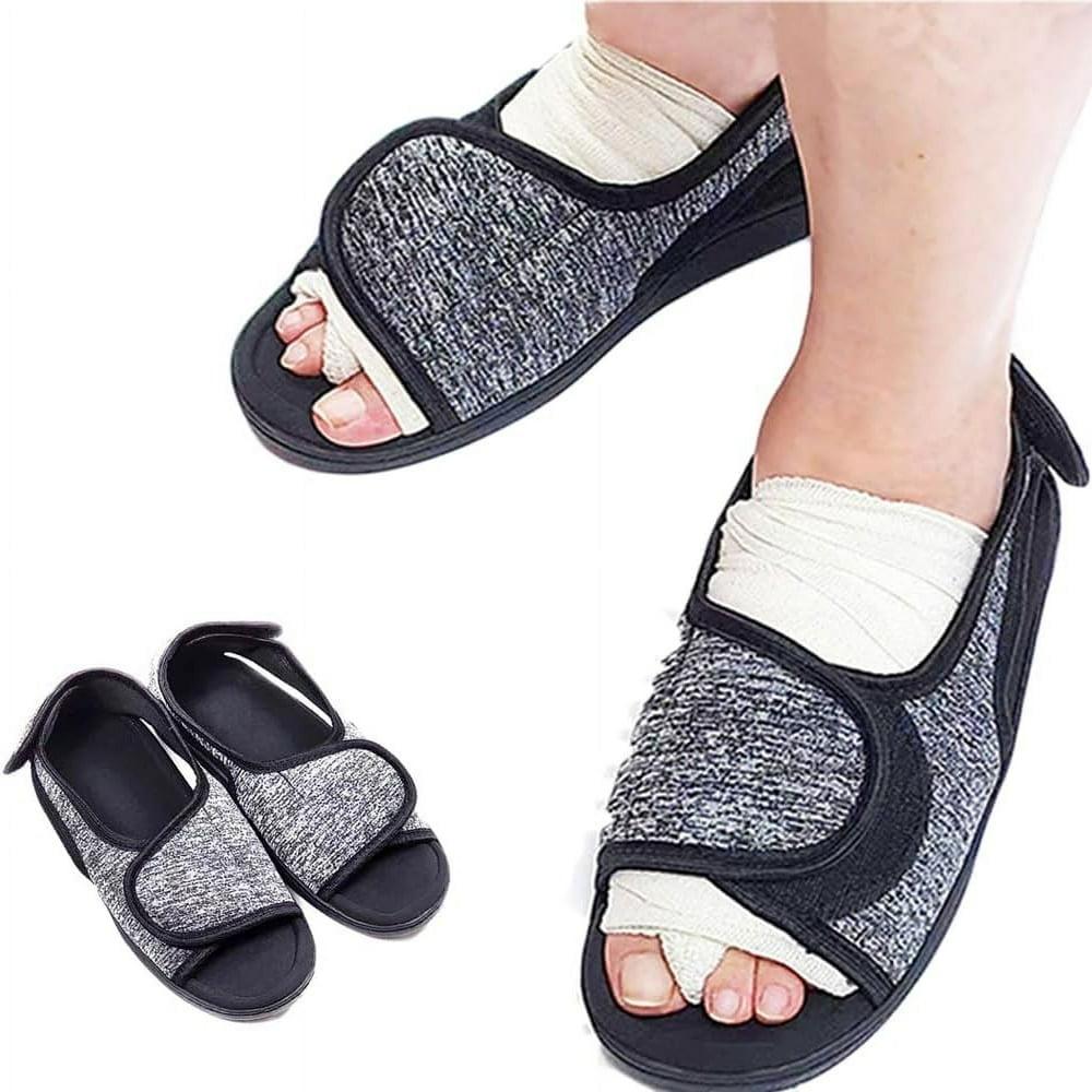 Baweave Women‘s Men‘s Open Toe Diabetic Shoes Extra Wide Width ...