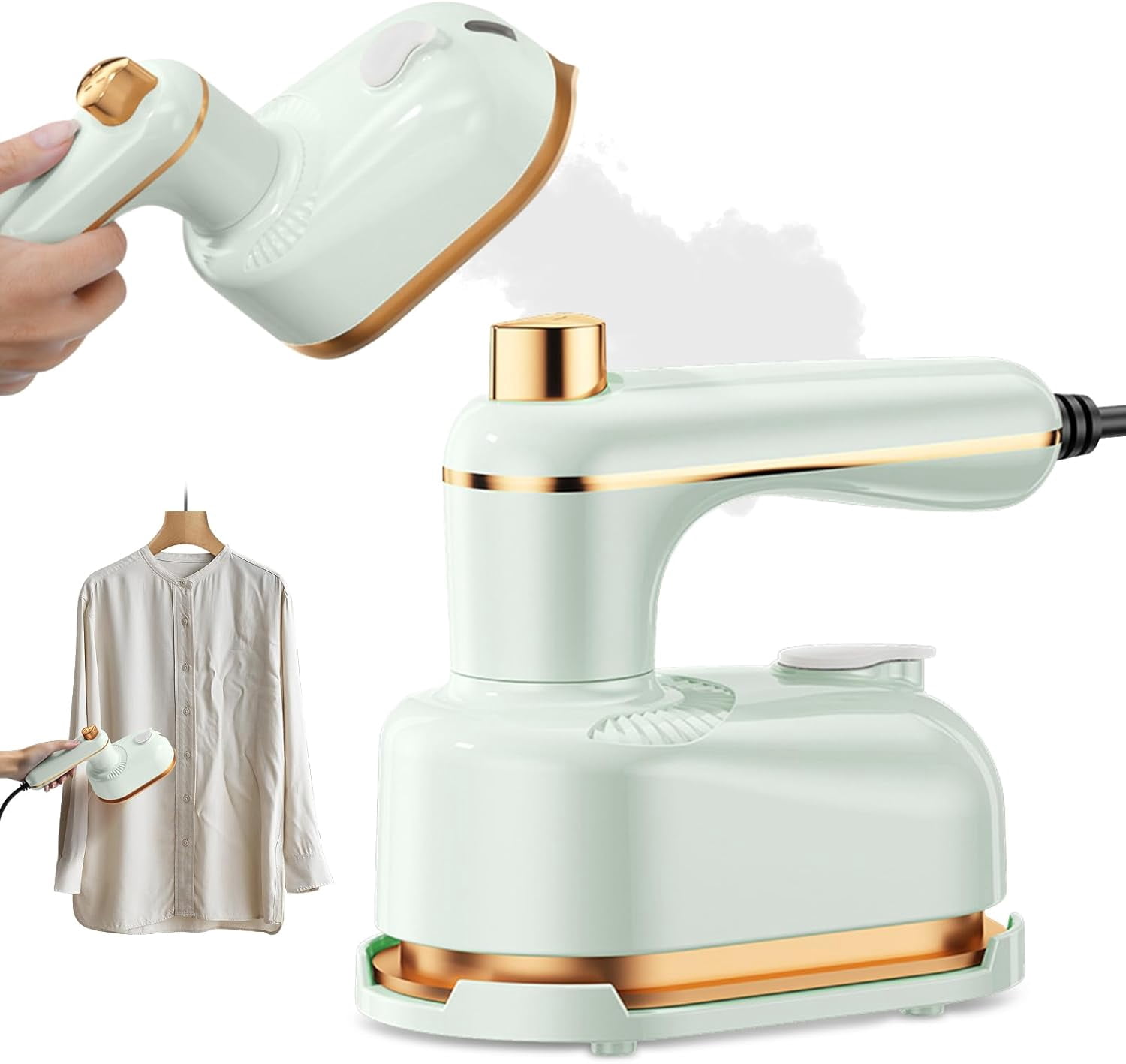 Baweilder Handheld Portable Iron, 1000W Portable Garment Steamer, 2-in ...