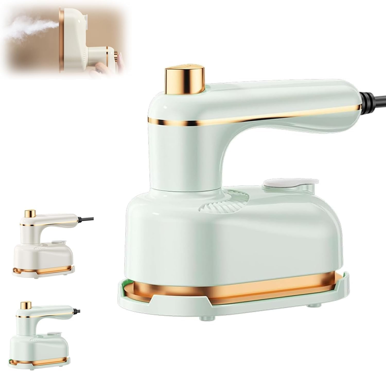 Baweilder Handheld Portable Iron,2 in 1 upgraded portable steam ironing iron for Clothes with ...