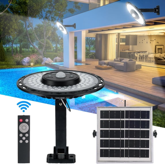 Bawilom 5 Heads Security Lights Solar Powered 90 LED Light Solar Wall ...