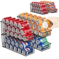 Baxikayon 4-Tier Stackable Can Rack Organizer, Extended Bottom Pantry ...