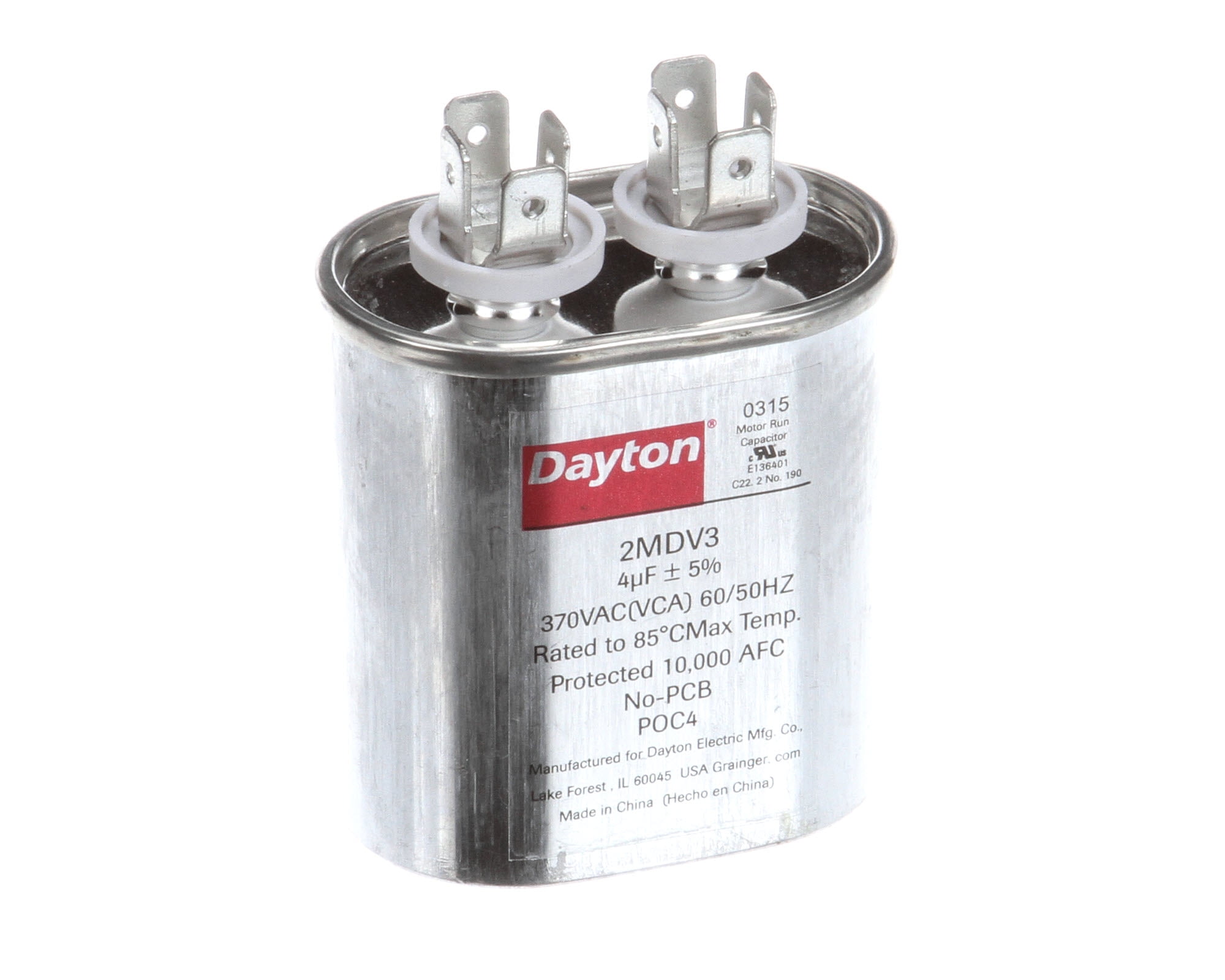Baxter Capacitor,4Mfd,370Vac,Oval 01-1000V8-00111 - Genuine OEM ...