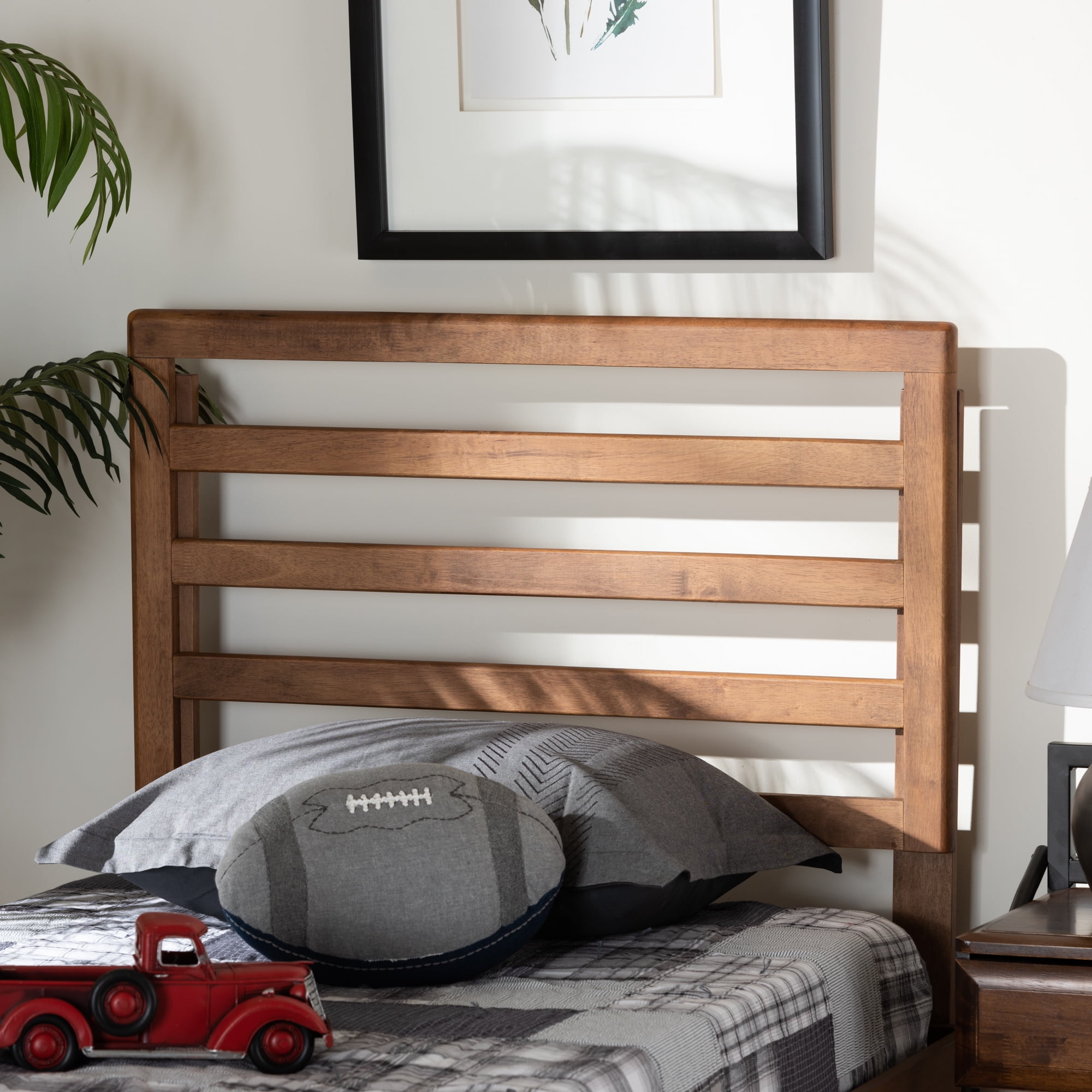 Free Shipping! Baxton Studio Modern Twin Wood Headboard with Slat Back ...