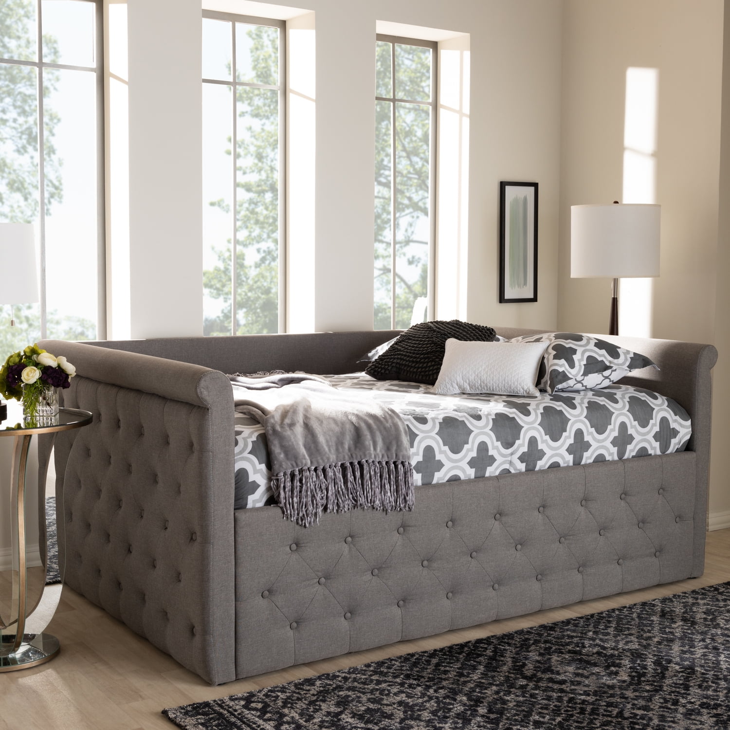 Baxton studio amaya daybed with trundle store