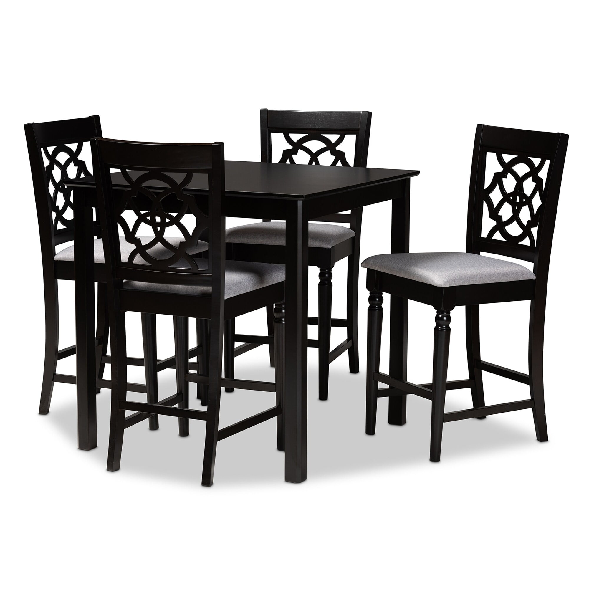 Baxton Studio Arden Modern and Contemporary Upholstered 5-Piece Wood ...