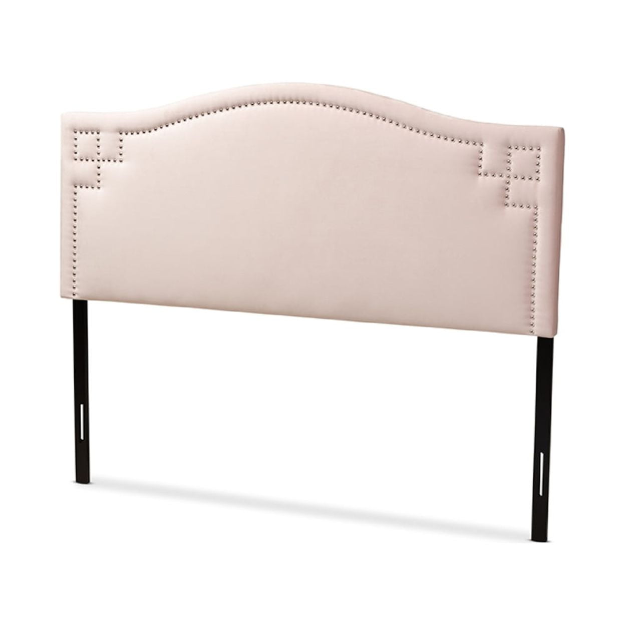 Baxton Studio Aubrey Modern and Contemporary Light Pink Velvet Fabric ...