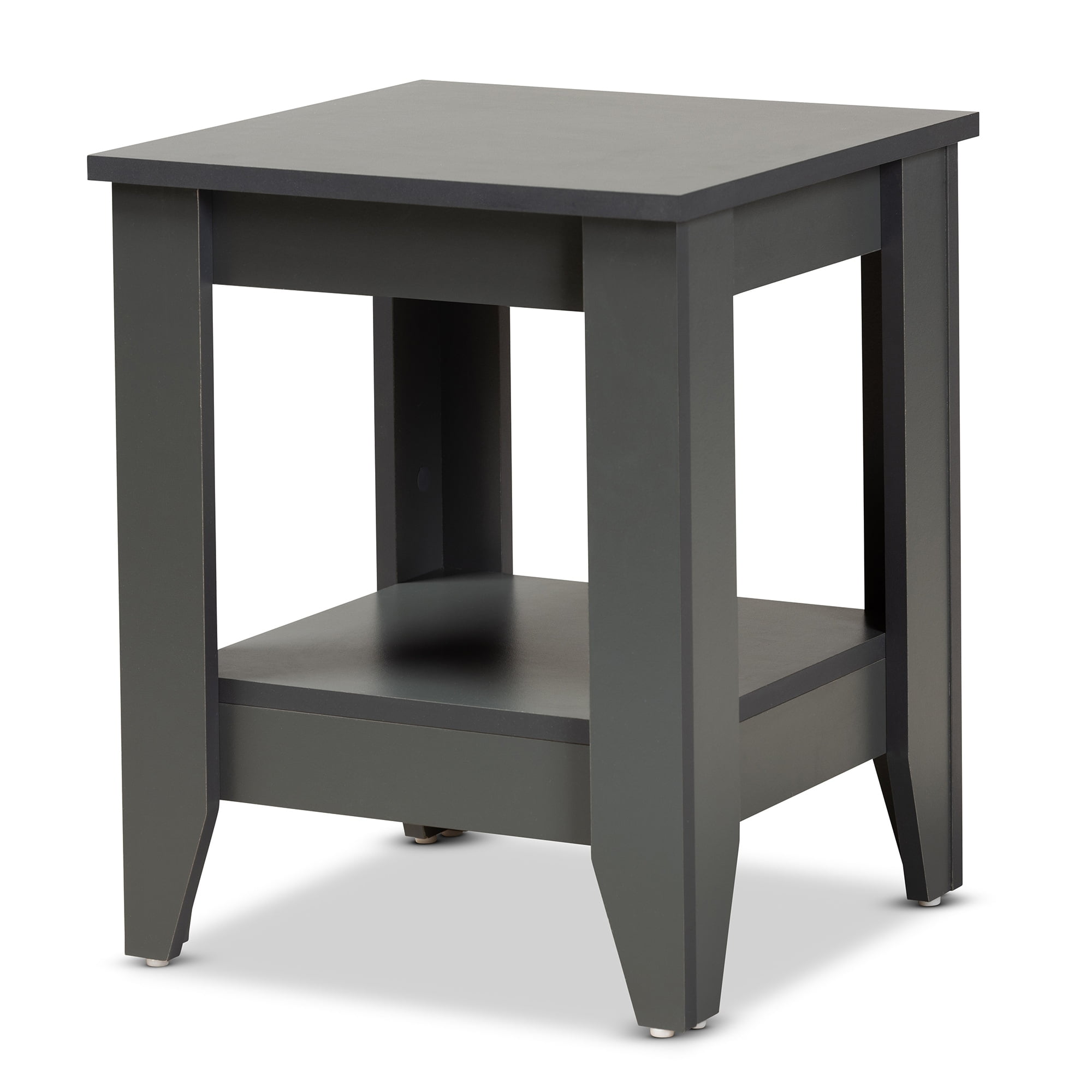 Baxton Studio Audra Modern and Contemporary Grey Finished Wood Living Room End Table - Walmart.com