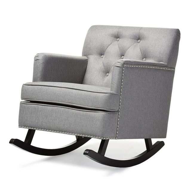 Baxton Studio Bethany Modern and Contemporary Gray Fabric Upholstered ...