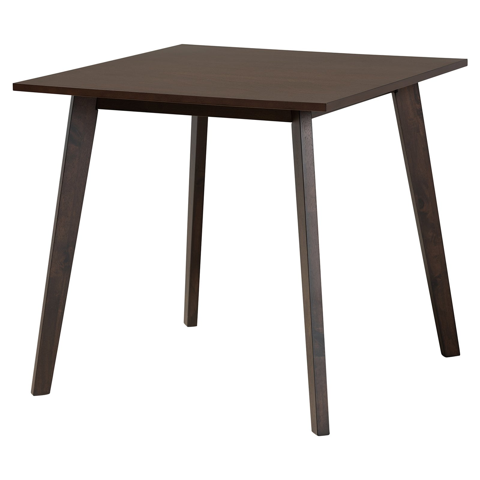 Baxton Studio Britte Mid-Century Modern Dark Oak Brown Finished Square ...