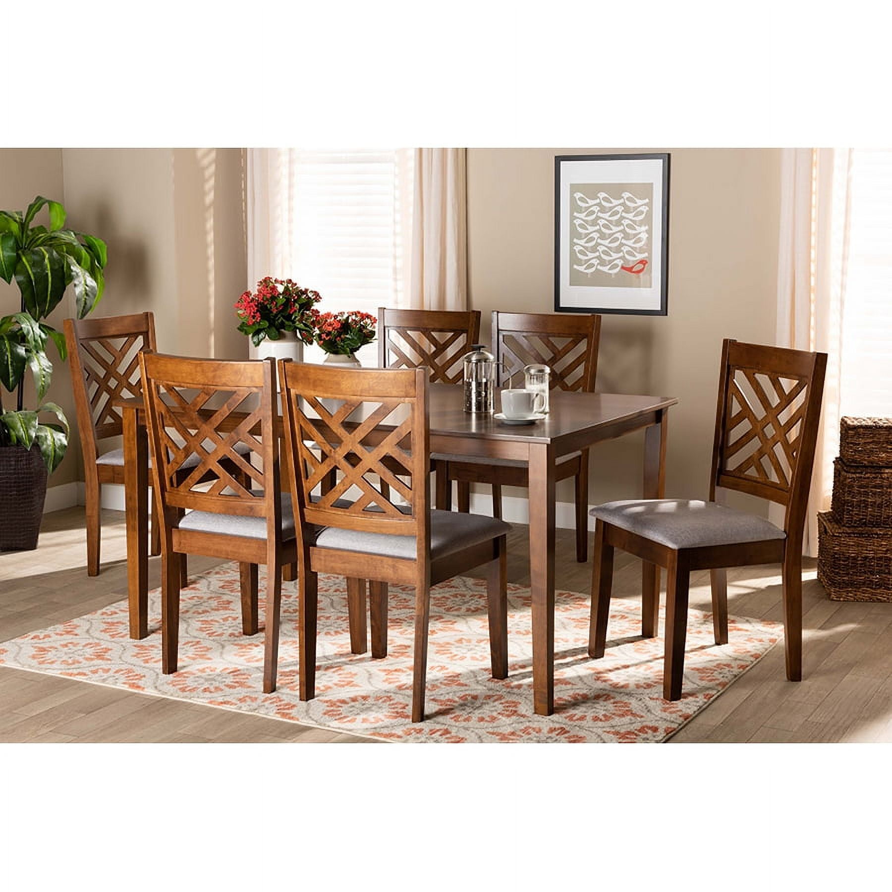 Baxton Studio Caron Modern and Contemporary Grey Fabric Upholstered and ...