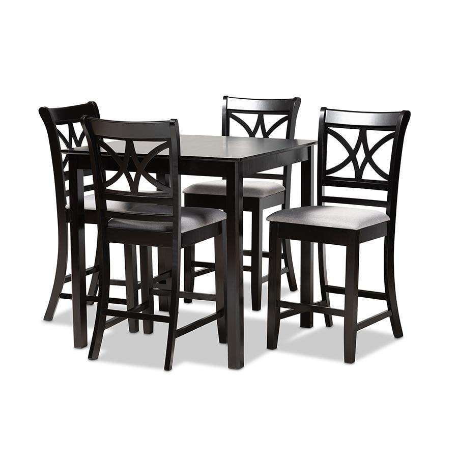 Baxton Studio Chandler Modern and Contemporary Grey Fabric Upholstered ...