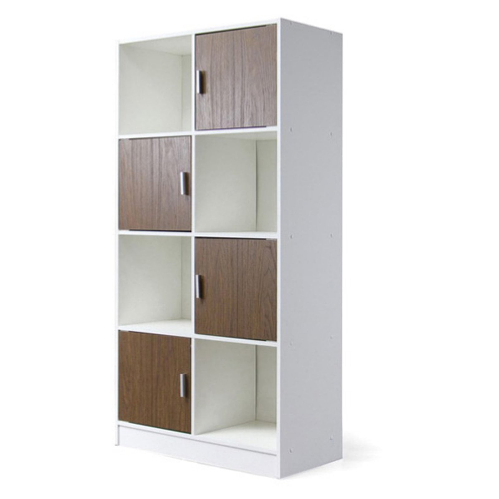 Baxton Studio Chateau White/Brown Bookcase - Walmart.com
