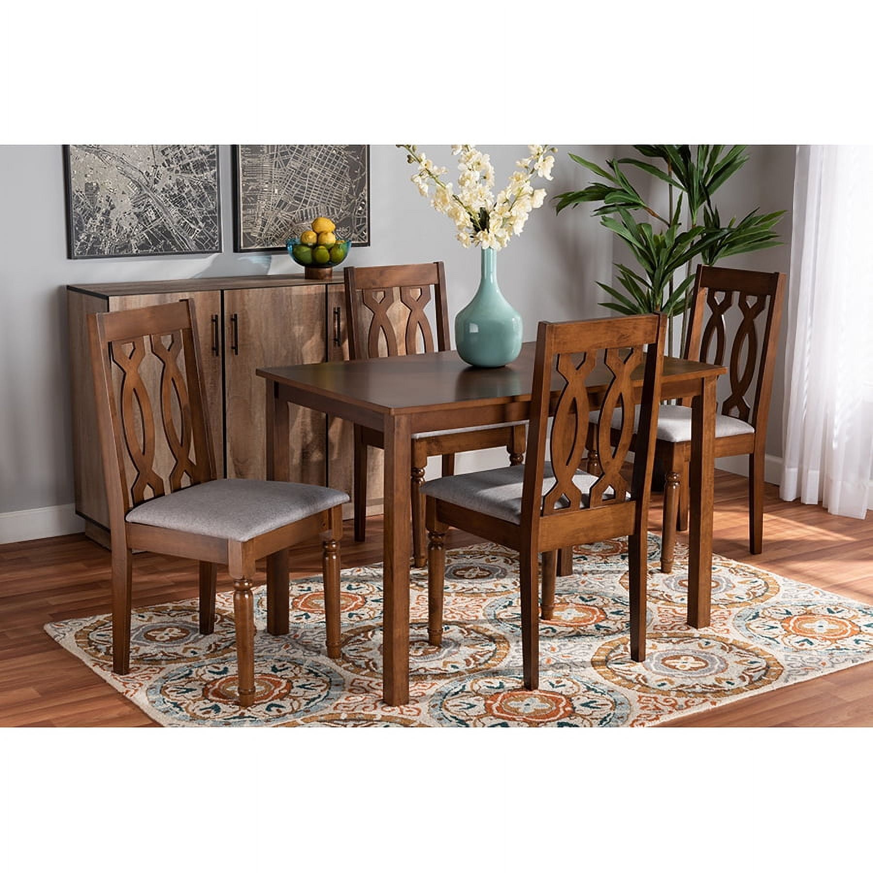 Baxton Studio Cherese Modern and Contemporary Grey Fabric Upholstered ...