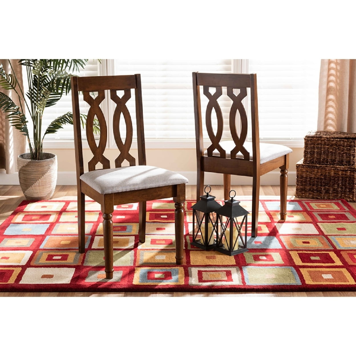 Baxton Studio Cherese Modern and Contemporary Grey Fabric Upholstered ...