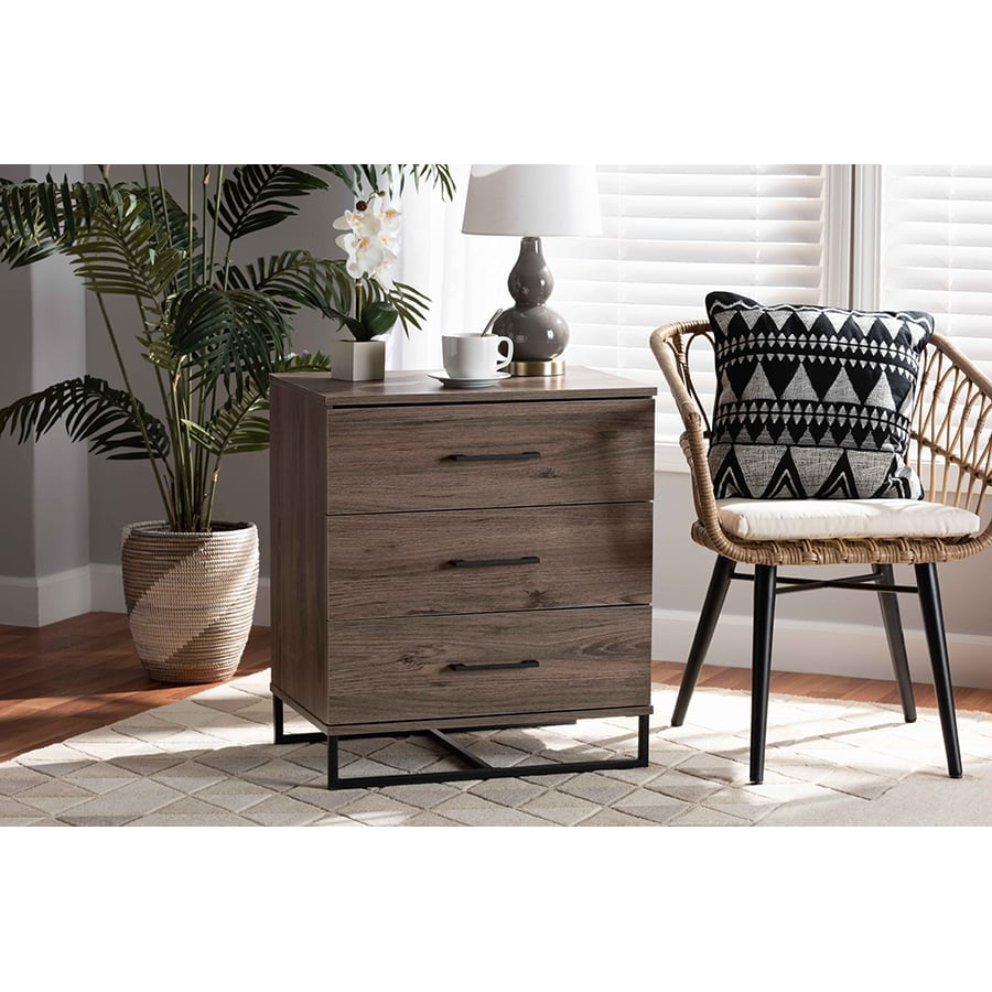 Free Shipping! Baxton Studio Daxton Modern and Contemporary Rustic Oak ...