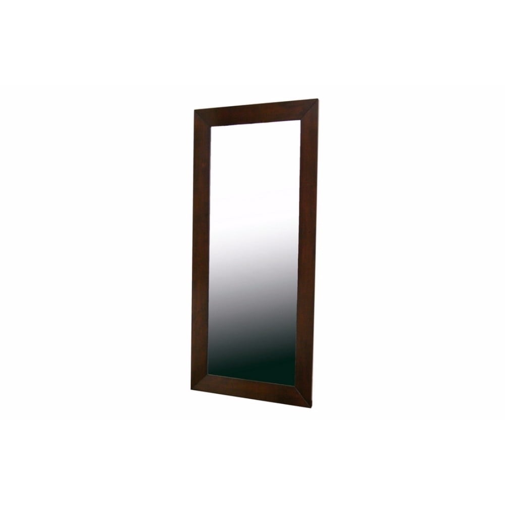 Baxton Studio Doniea Dark Brown Wood Frame Modern Mirror - Rectangle ...