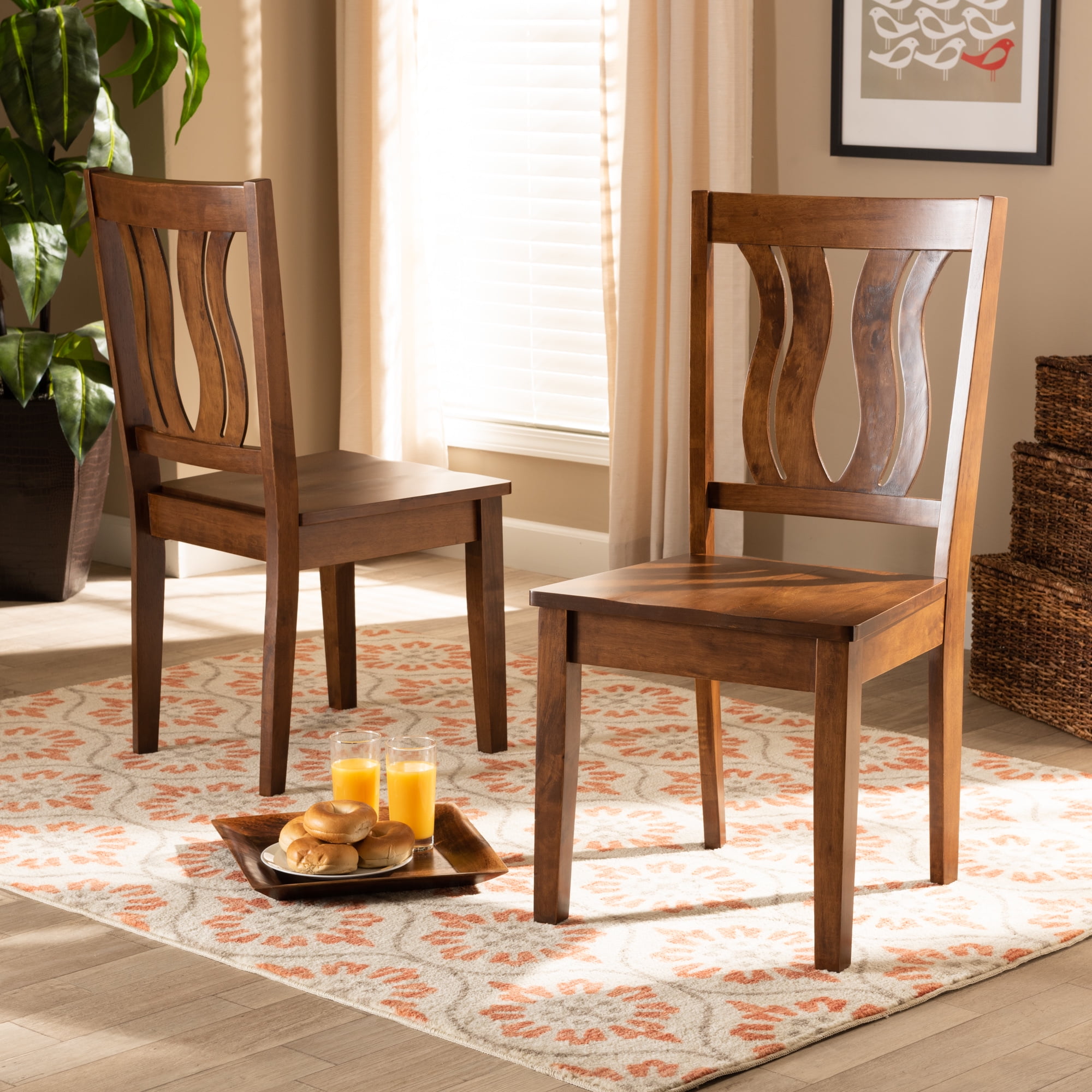 Free Shipping! Baxton Studio Fenton Modern Walnut Brown Oak Rubberwood ...