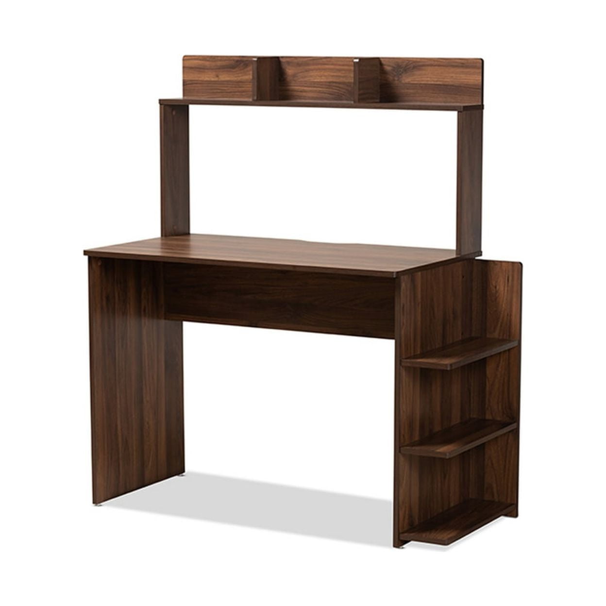Baxton Studio Garnet Modern and Contemporary Walnut Brown Finished Wood ...