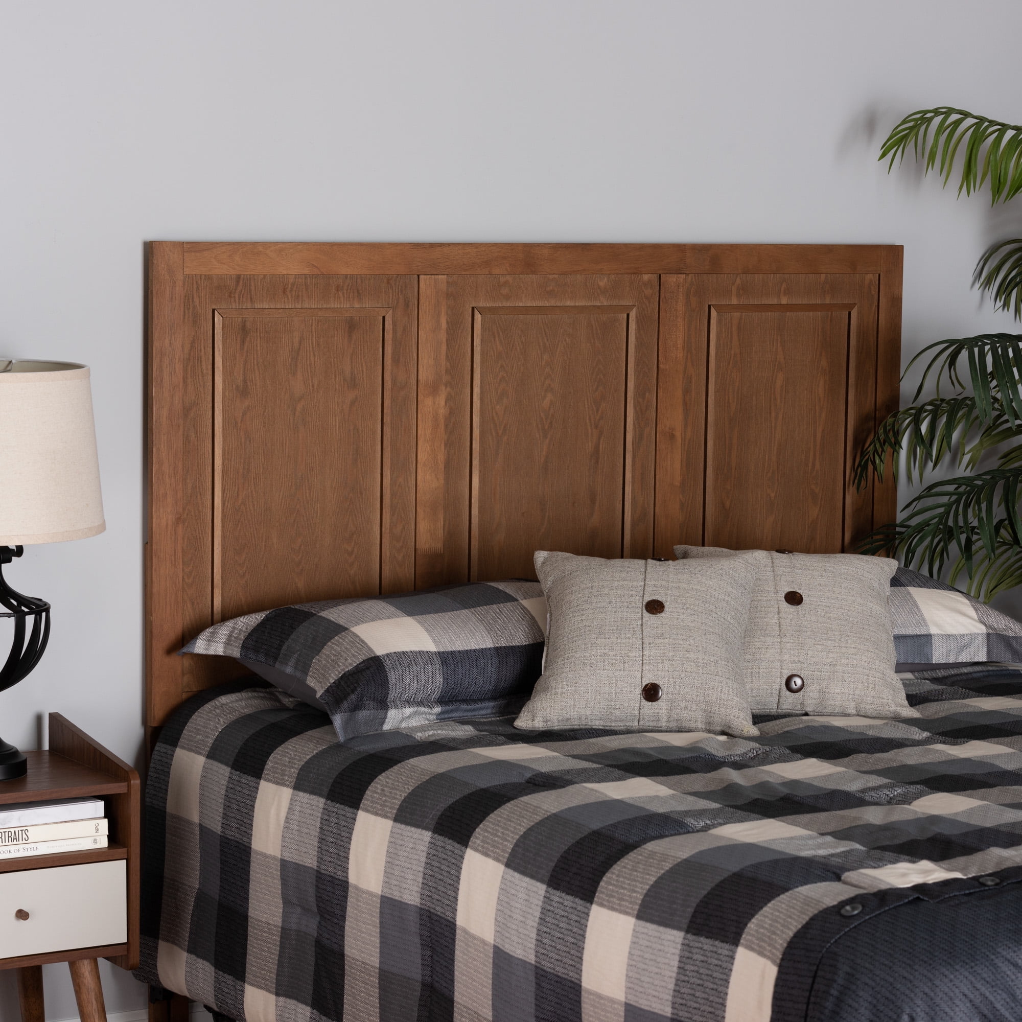 Free Shipping! Baxton Studio Giordano Ash Walnut Wood Full Size ...