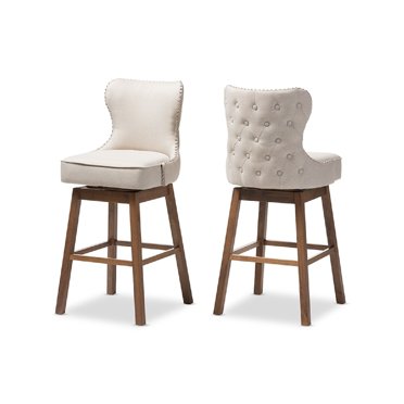 Sacramento Swivel Seat Counter Stool with Espresso Finished Wood Frame ...