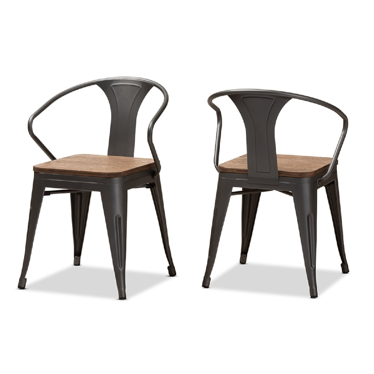 Baxton Studio Henri Vintage Rustic Industrial Style Tolix-Inspired ...