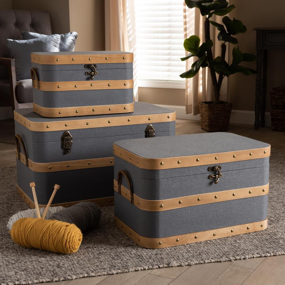 Baxton Studio Jonathon Modern and Contemporary Transitional Grey Fabric ...