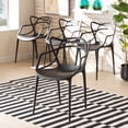 Wholesale Interiors Baxton Studio Landry Black Modern Dining Chair Set ...