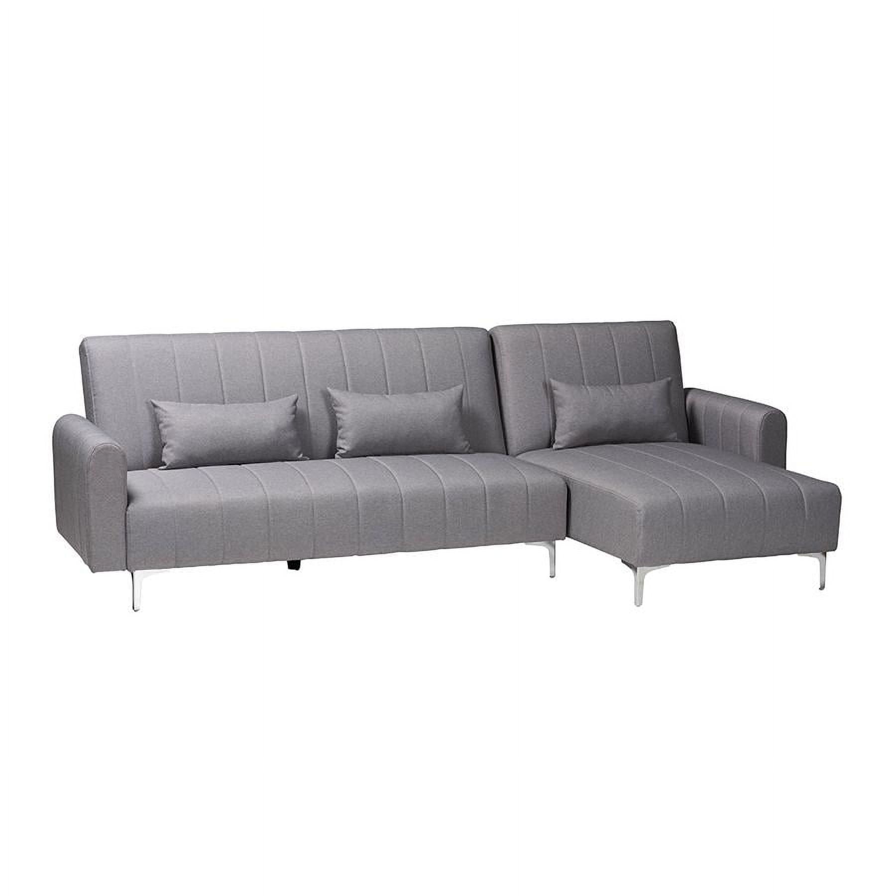 Baxton Studio Lanoma Contemporary Slate Grey Fabric Upholstered ...